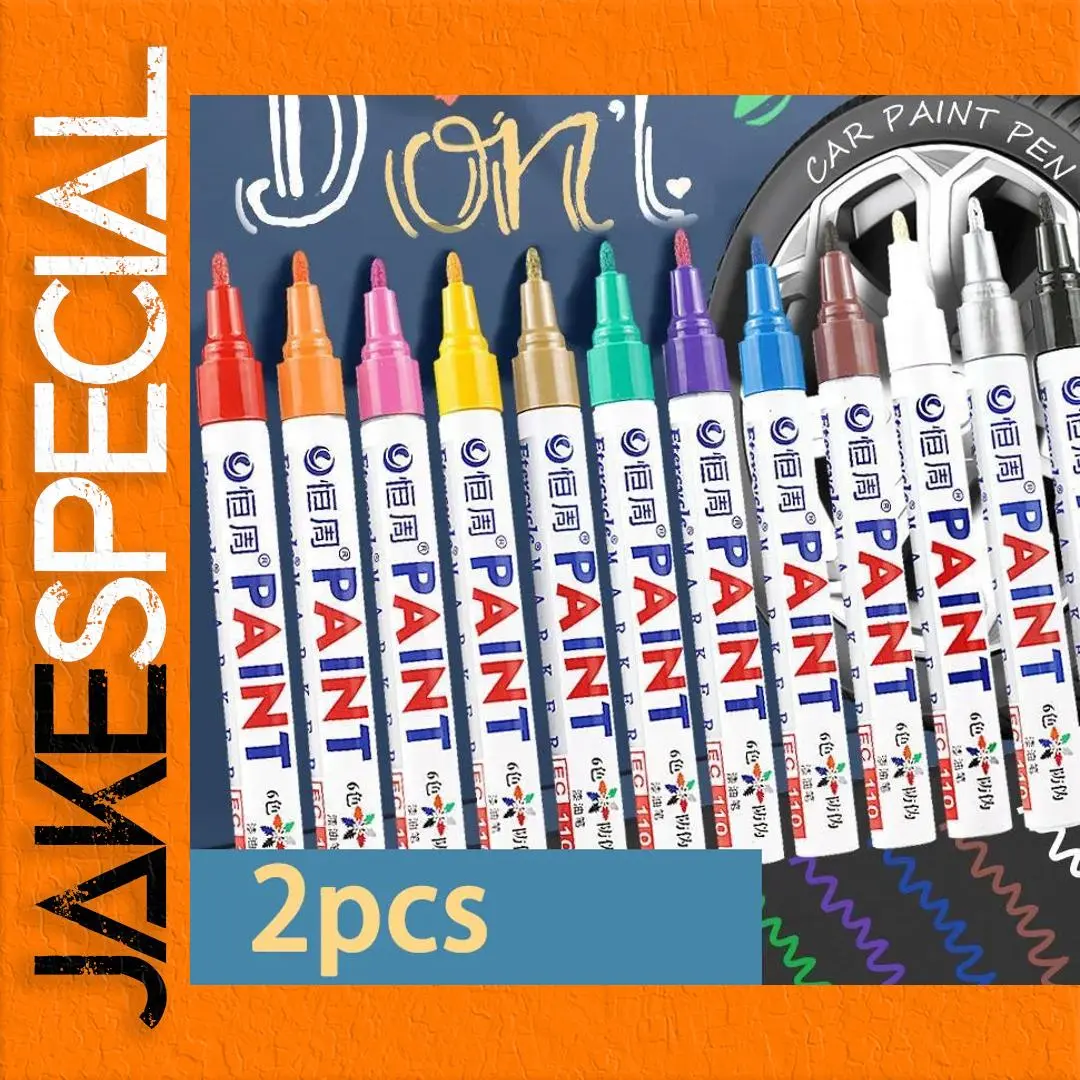 Permanent Tile Pen Set of 12 Vibrant Markers | JakeSpecial