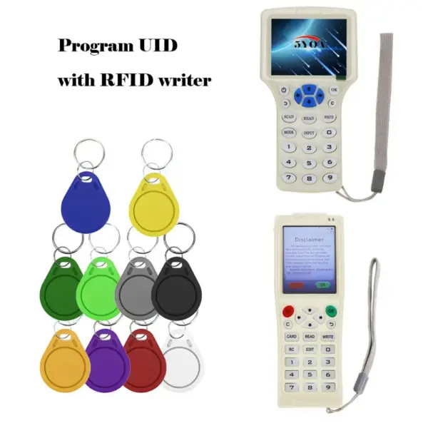 Bright Blue RFID Key Fobs Set of 10 | JakeSpecial