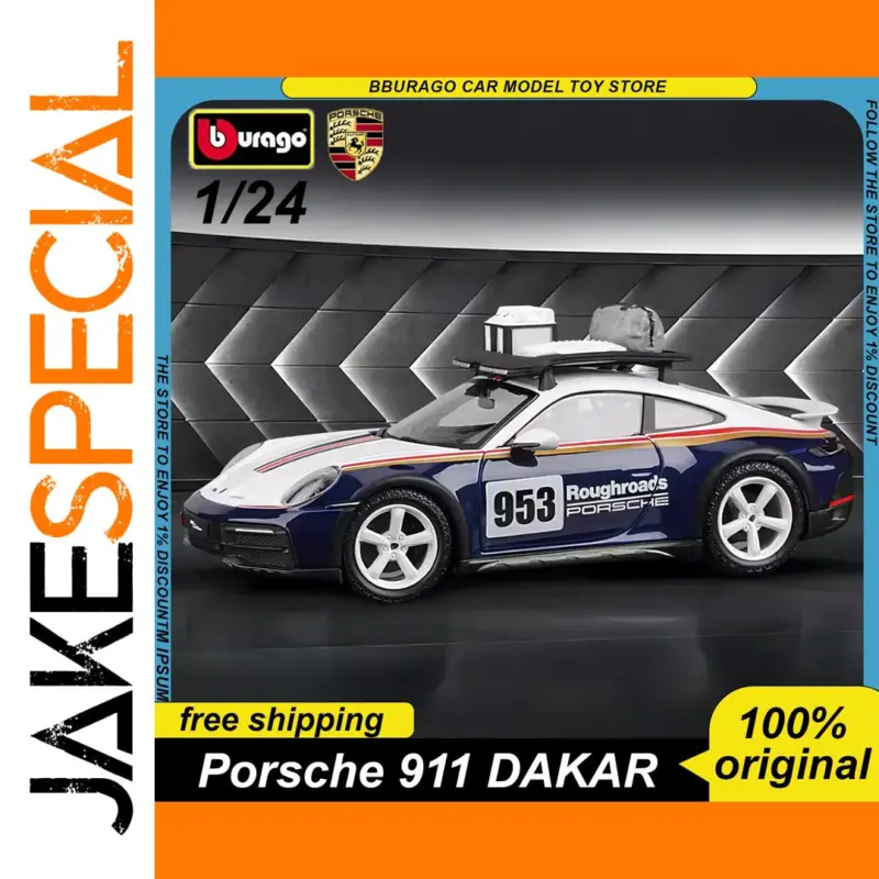 Discover the Excellence of the Porsche Dakar WRC 1:24 Diecast Model ...